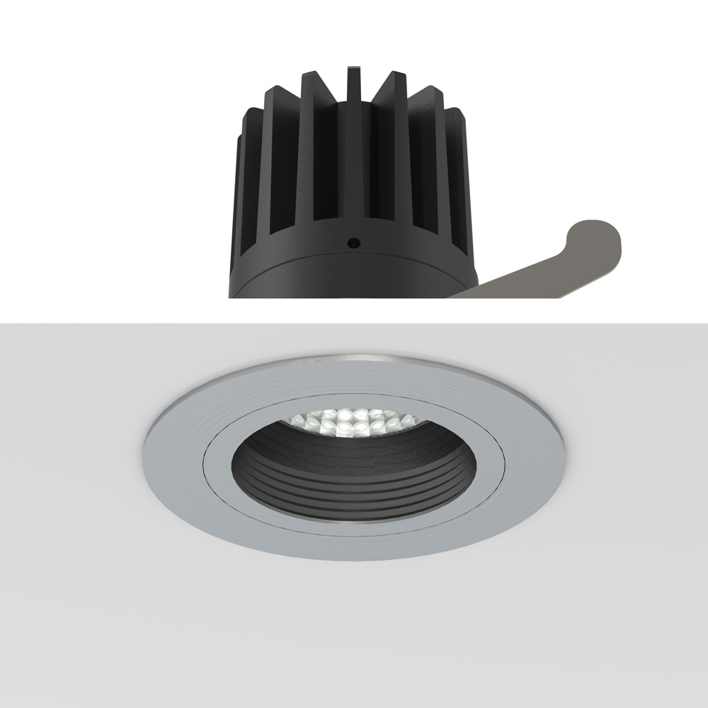 Round 80 Thin Dark - 6W - 3 Chip | IBL Lighting